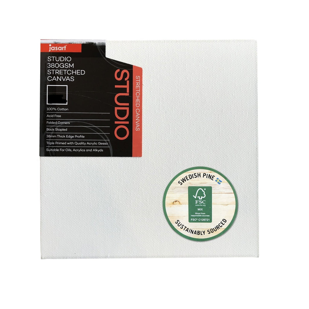 Jasart Studio Art Canvas 5x7", Pack of 8, 18mm Thin Edge 380gsm | Art ...