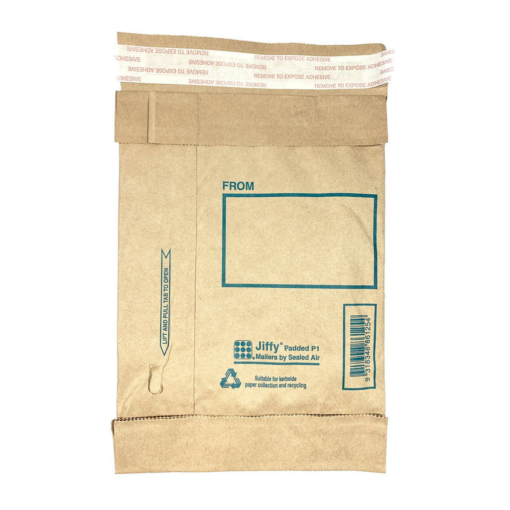 Jiffy P1 Padded Mailer 150x225mm, Size 1 | Envelopes & Mail Bags ...