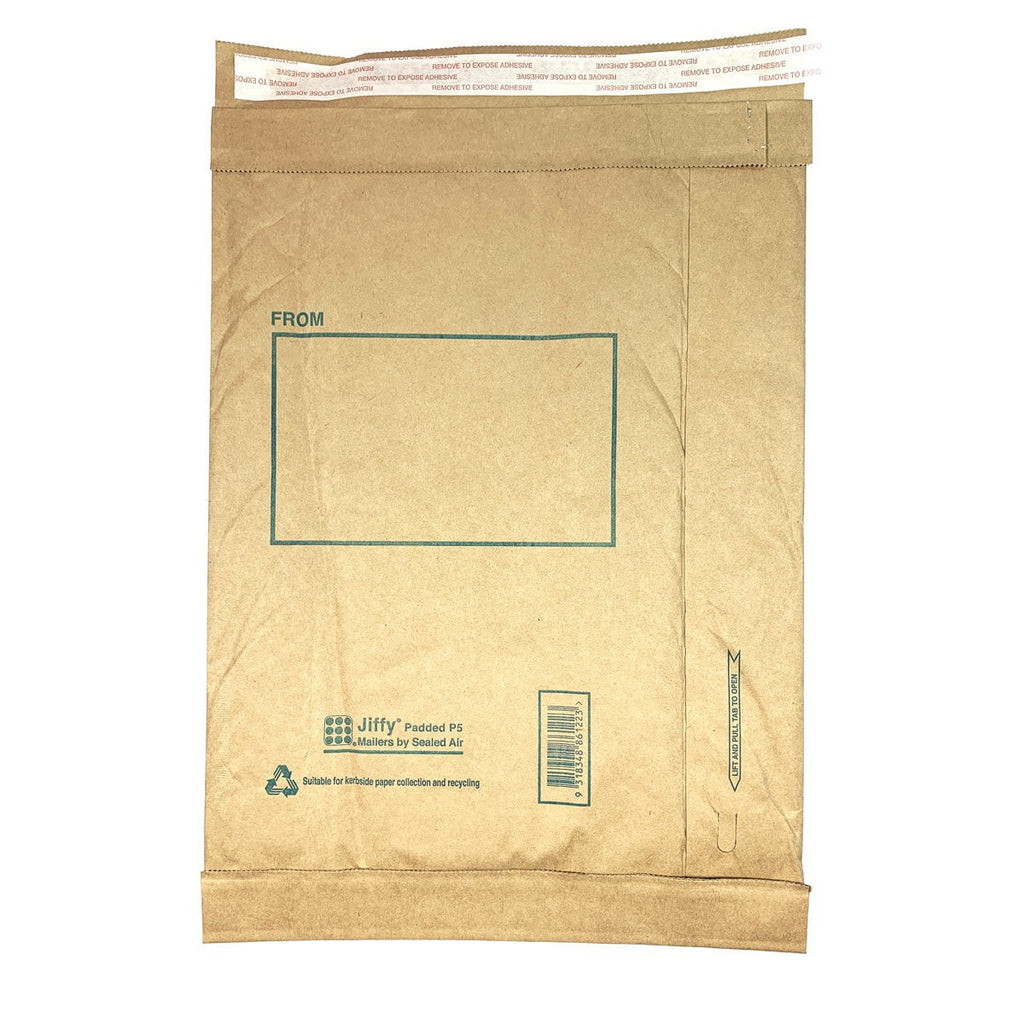 Jiffy Padded Mailer Size 5 265x380mm | Envelopes & Mail Bags — Discount ...
