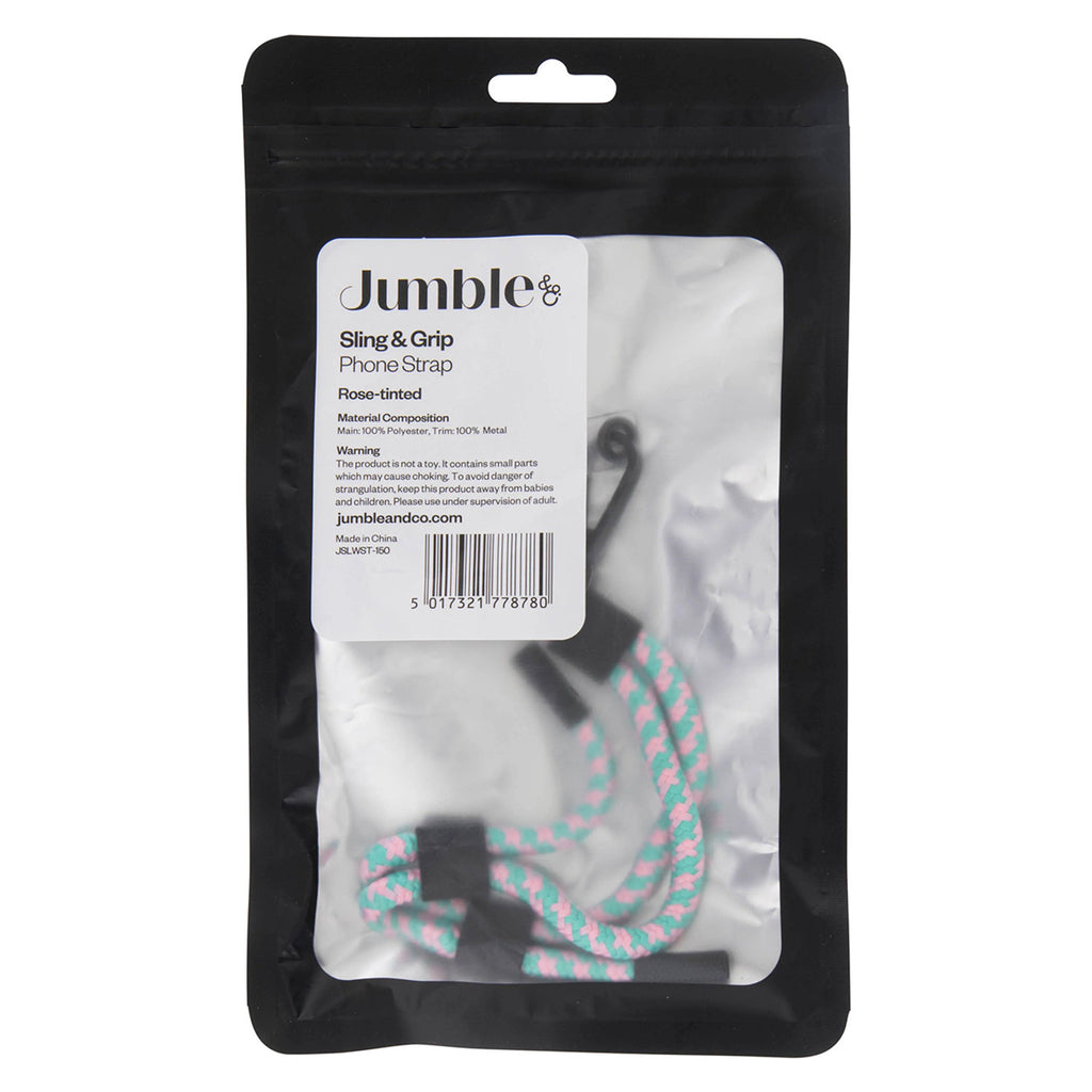 Jumble & Co Sling & Grip Phone Strap, Pink/Teal | Newest Products ...