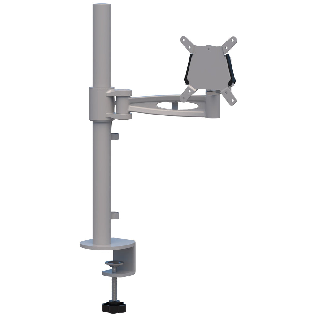 Kardo Single Monitor Arm, Silver | Accent — Discount Office