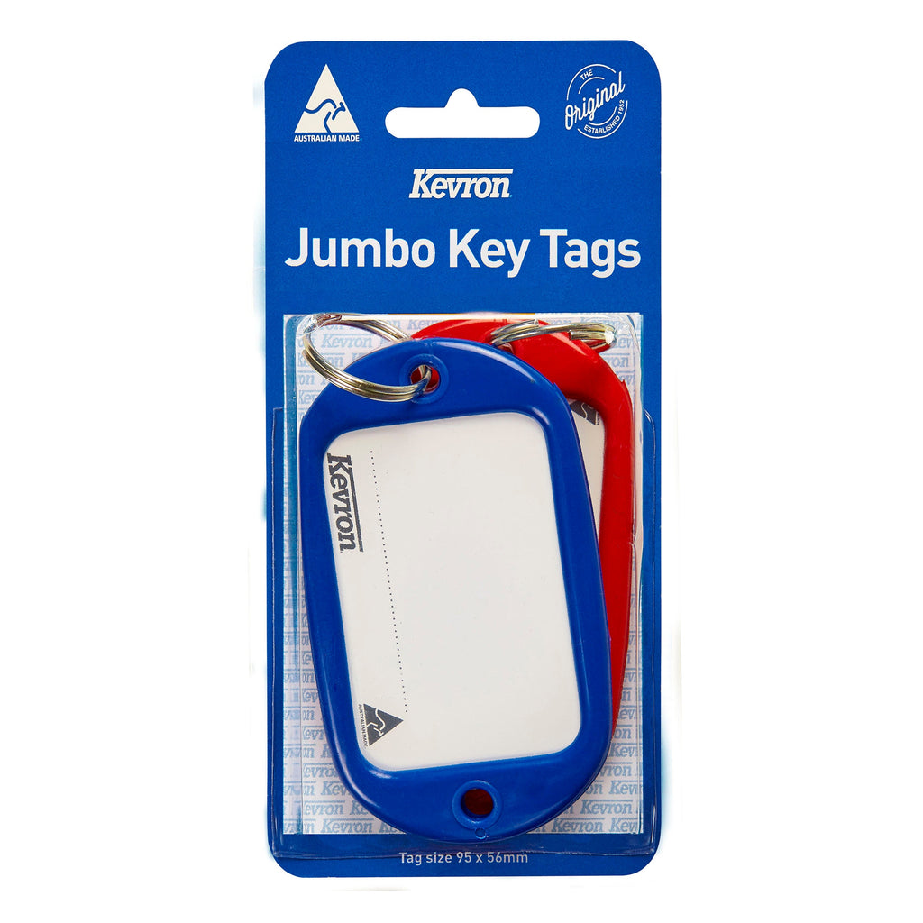 Kevron ID10 Jumbo Key Tags Assorted, Pack of 2 (ID10 PP2) | ID Card ...