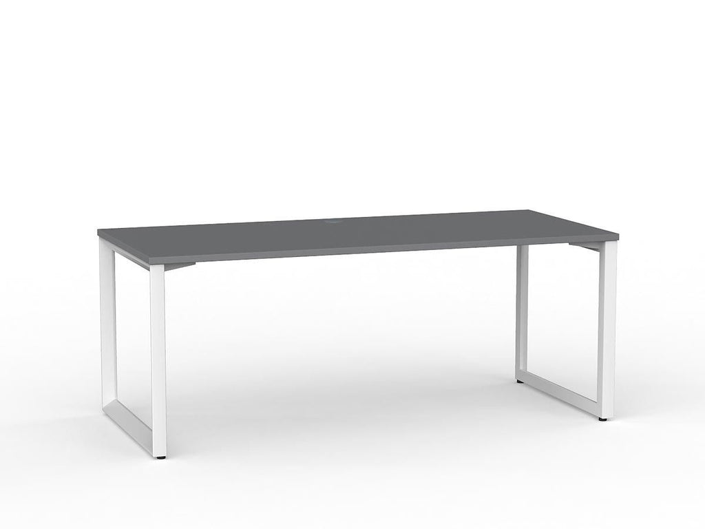 Knight's Anvil Desk 1500mm x 800mm - White Frame (Choice of Worktop Co ...