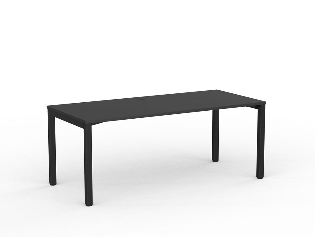 Knight's Cubit Desk 1800mm x 800mm, Black Frame (Choice of Worktop Col ...