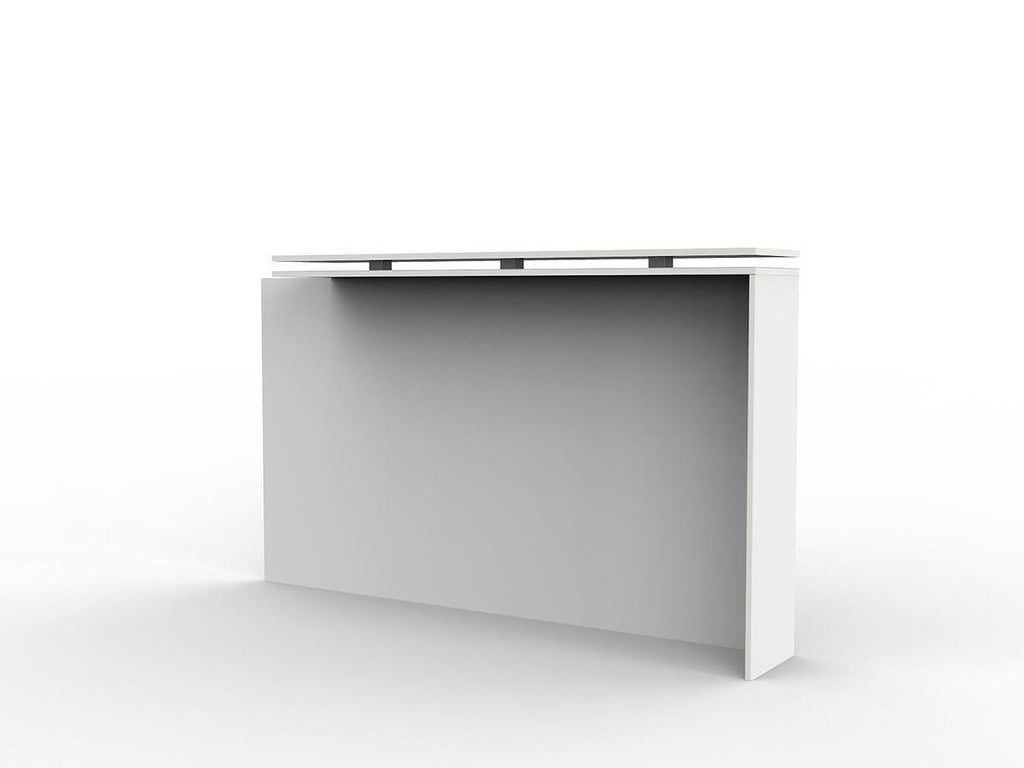 Knight's Cubit Reception Counter Return - White | Desks — Discount Office