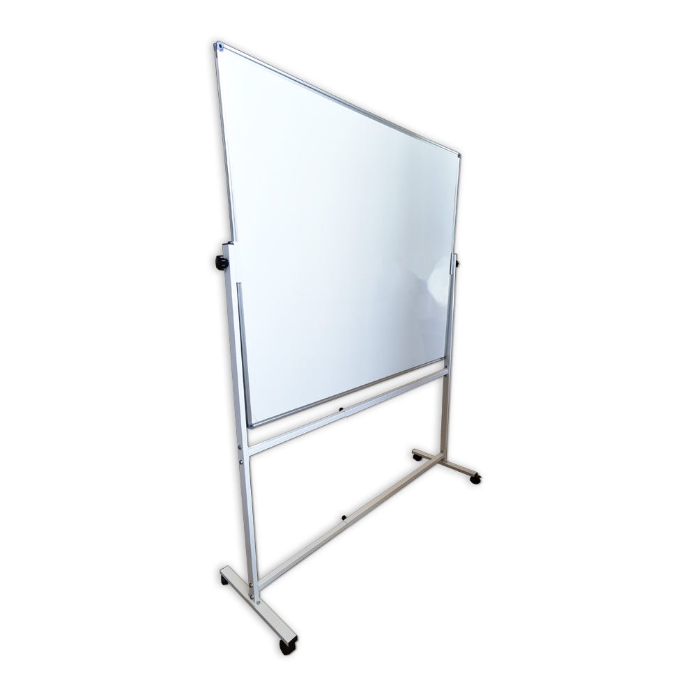 Lacquered Steel Magnetic Mobile Whiteboard, Double Sided, 900 x 1500mm ...
