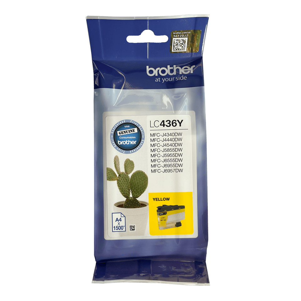 LC436 / LC 436 Brother Original Cartridge Yellow | Brother — Discount ...