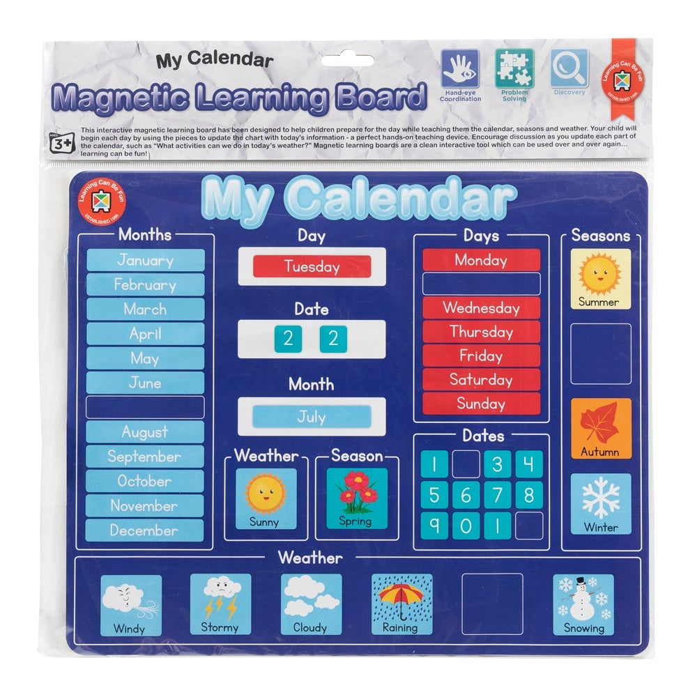 LCBF Magnetic Learning Board Calendar | Activity Books — Discount Office