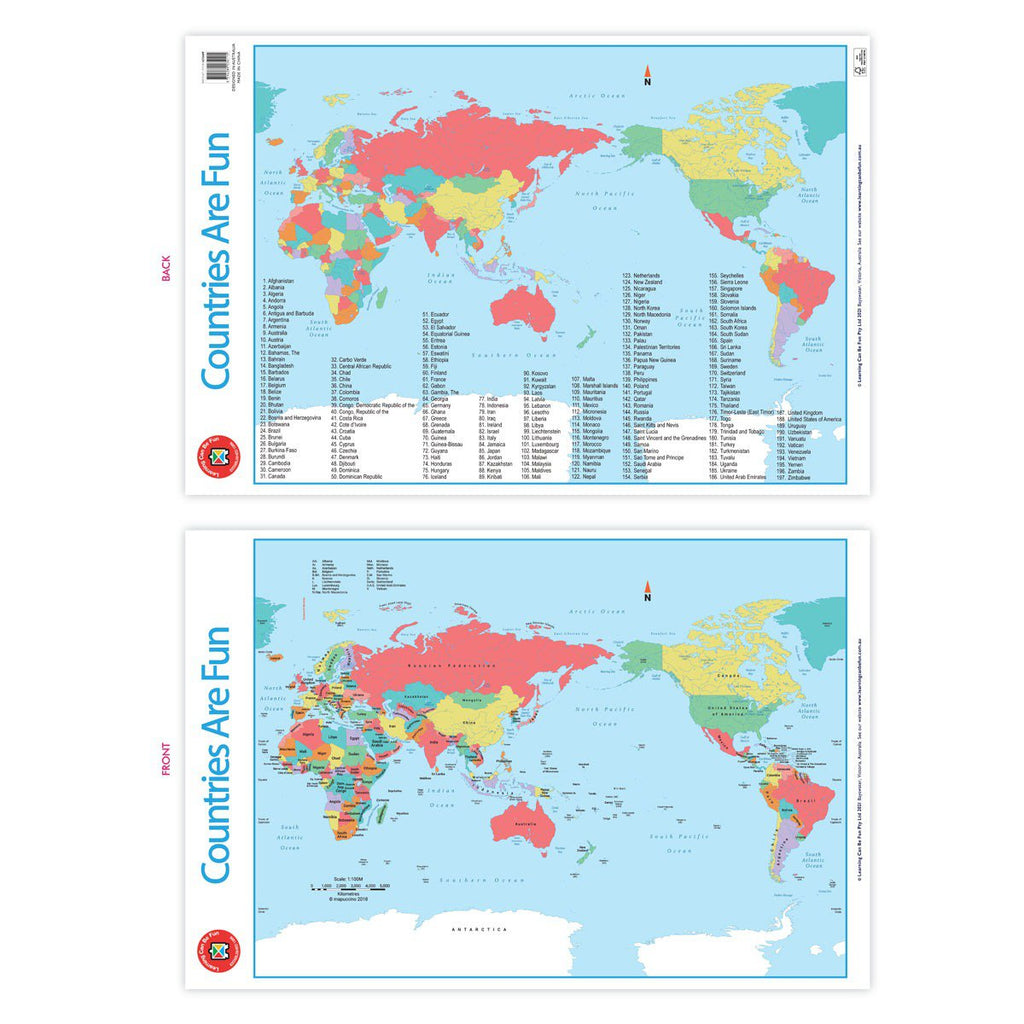 LCBF Wall Chart Countries Are Fun Poster | Learning — Discount Office