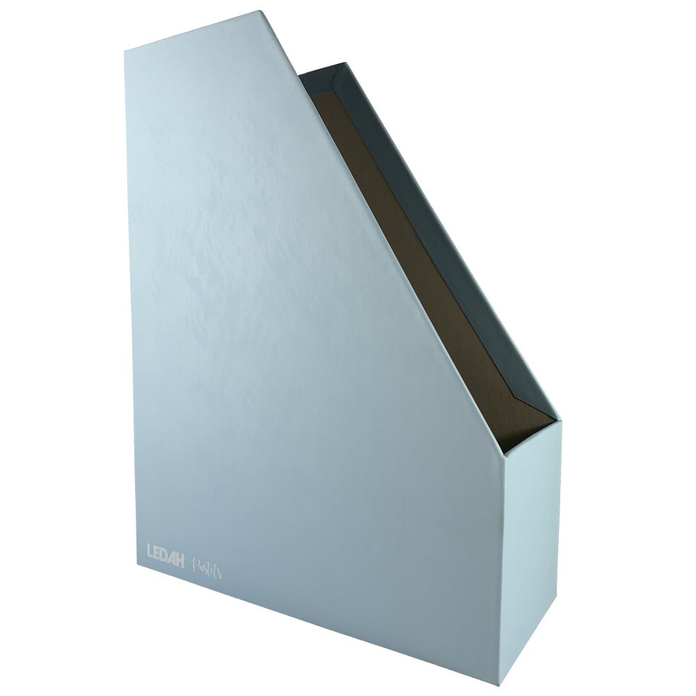 Ledah Pastels Magazine File, Blue | Archive & Storage — Discount Office
