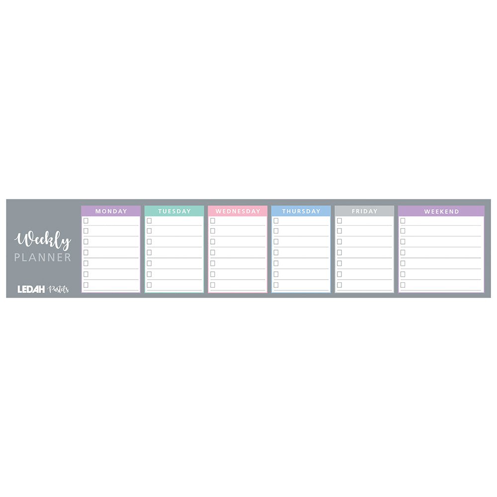 2026 Ledah Pastels Weekly Keyboard Planner Pad 60 Sheets Undated ...