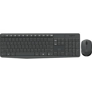 Logitech MK235 Wireless Keyboard & Mouse Combo, USB Wireless RF ...