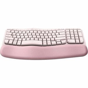 Logitech Wave Keys Keyboard, Wireless, Bluetooth, Pink | Computer ...