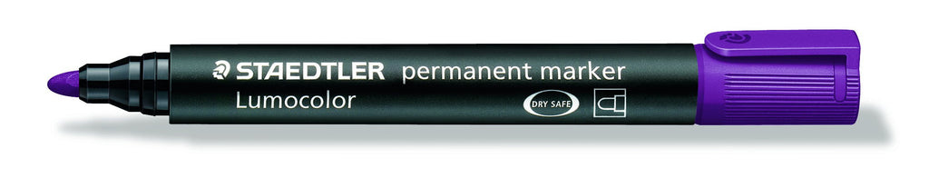 Staedtler Lumocolor Permanent Marker Bullet Tip Violet x 10's pack ...