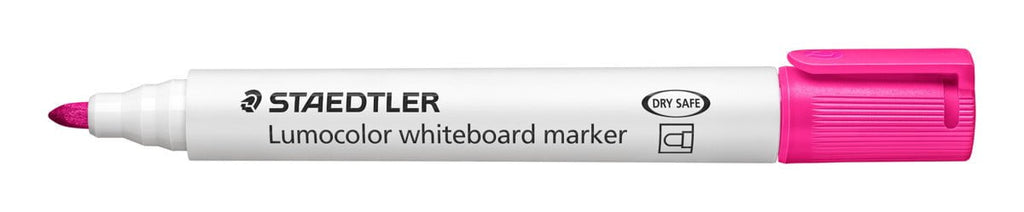 Staedtler Lumocolor 2.0mm Bullet Tip Whiteboard Marker Pink x 10's pac ...