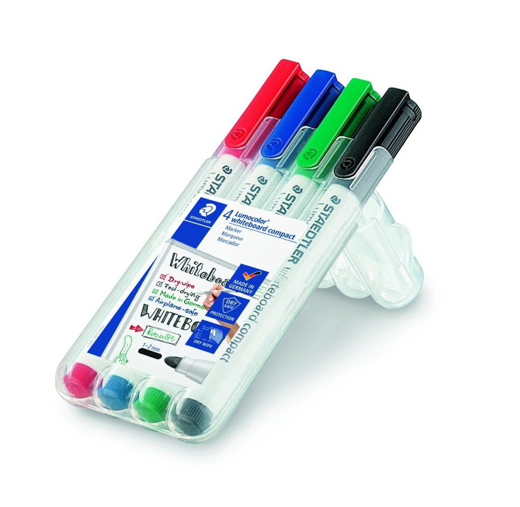 Staedtler Lumocolor Whiteboard Marker Compact Bullet Tip Assorted Wall ...