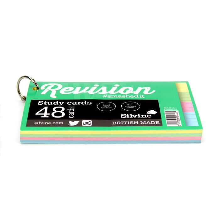 Luxpad 5"x 3" Assorted Colours Revision Study Cards with Binding Ring ...