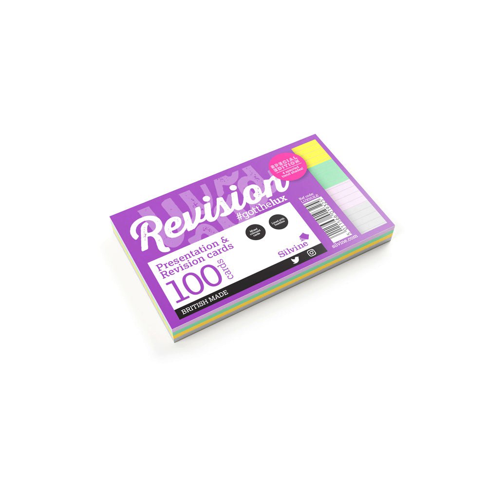 Luxpad 5" x 3" Fashion Colours Revision Presentation and Revision Card ...