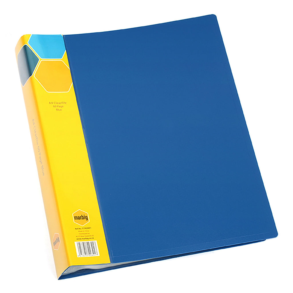 Marbig A4 Display Book 60 pocket Blue | Display Books — Discount Office