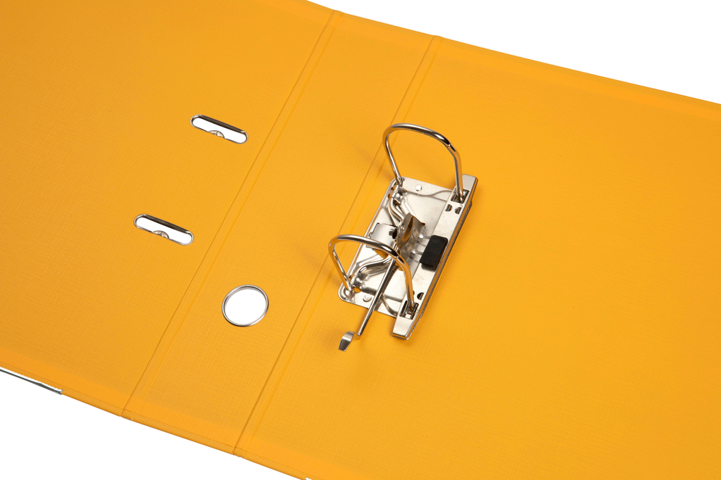 Marbig A4 Polyethylene (PE) Lever Arch File With Linen Finish Cover Ye ...