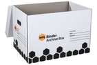 Marbig Binder Archive Box Black & White | Marbig — Discount Office