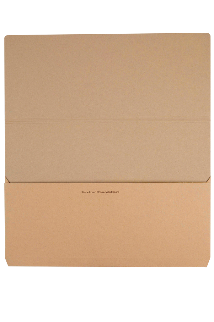 Marbig Foolscap Cardboard Document Wallet, 30mm Gusset, Enviro Kraft ...