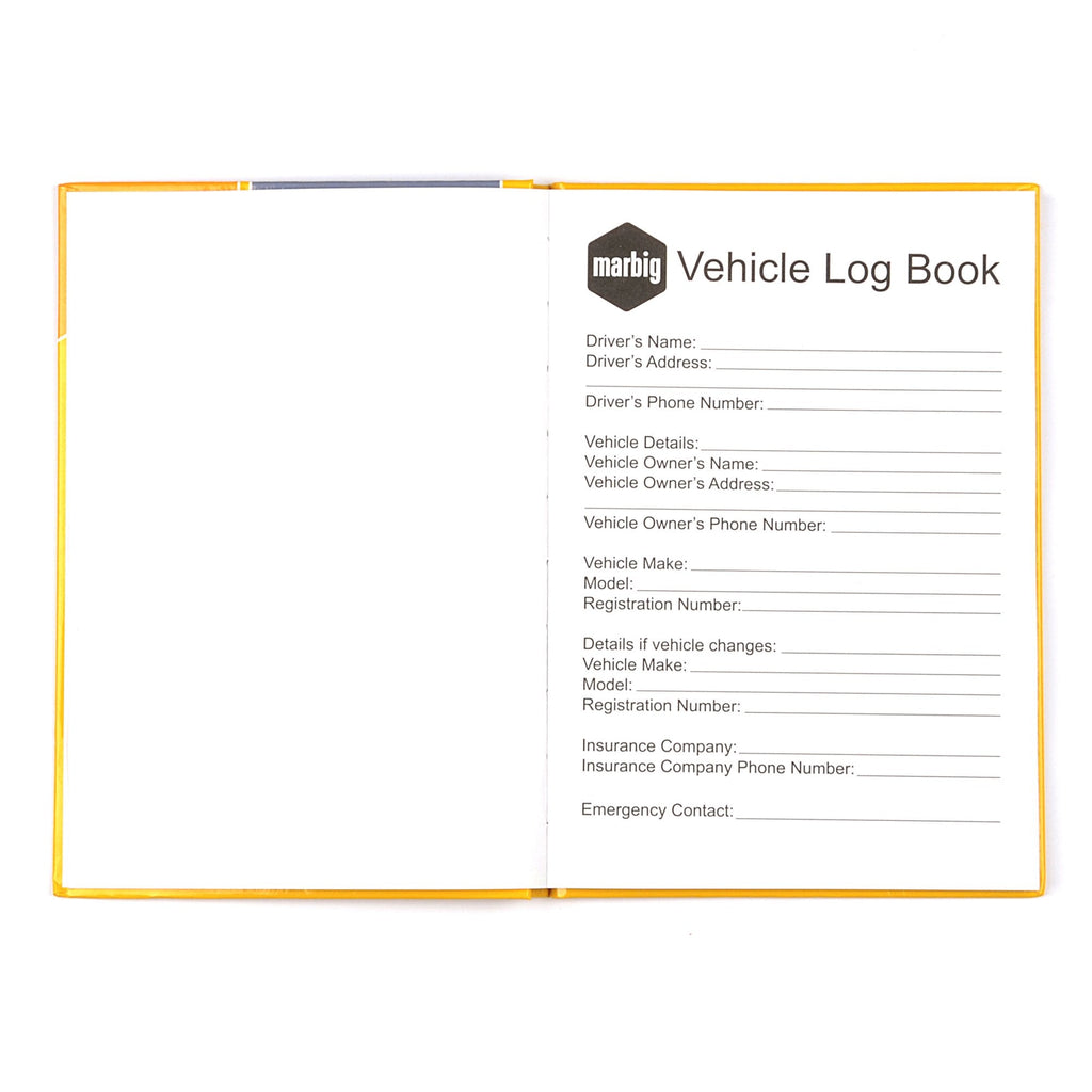 Marbig Hard Cover Duplicate Vehicle Log Book 50 Leaf | Business Books ...