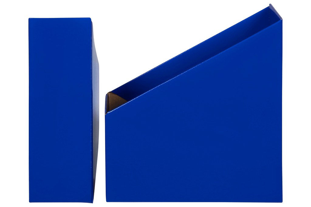 Marbig Narrow Book Box Blue 5's pack | Archive & Storage — Discount Office