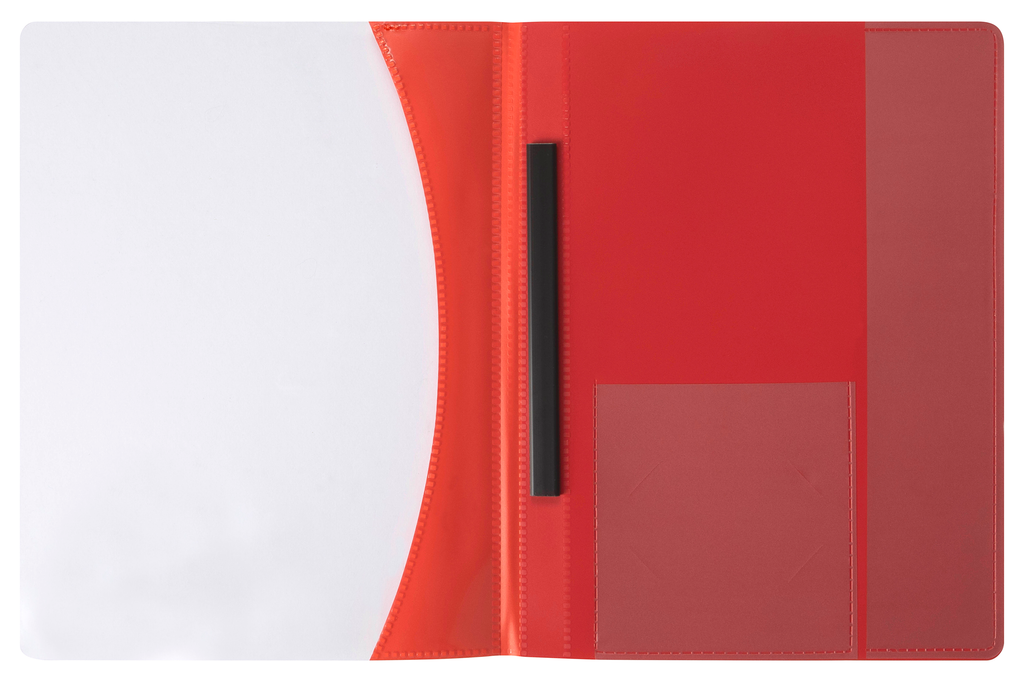 Marbig Premier A4 Flat File with CD & Business Card Holder, Red | Files ...