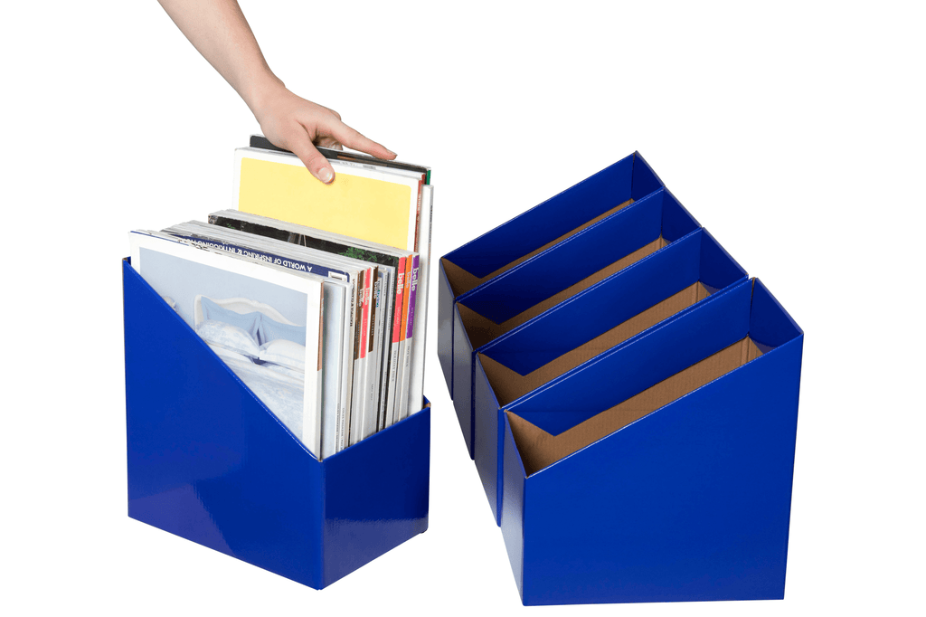 Marbig Wide Book Box Blue 5's pack | Archive & Storage — Discount Office
