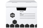 Marbig Strong Archive Box Black & White | Marbig — Discount Office