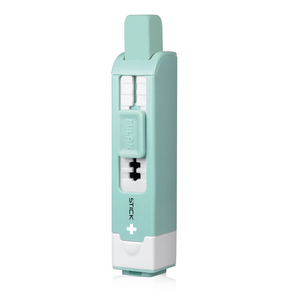 Milan Anti-Bacterial Stick Sharpener & Eraser Turquoise | Milan ...