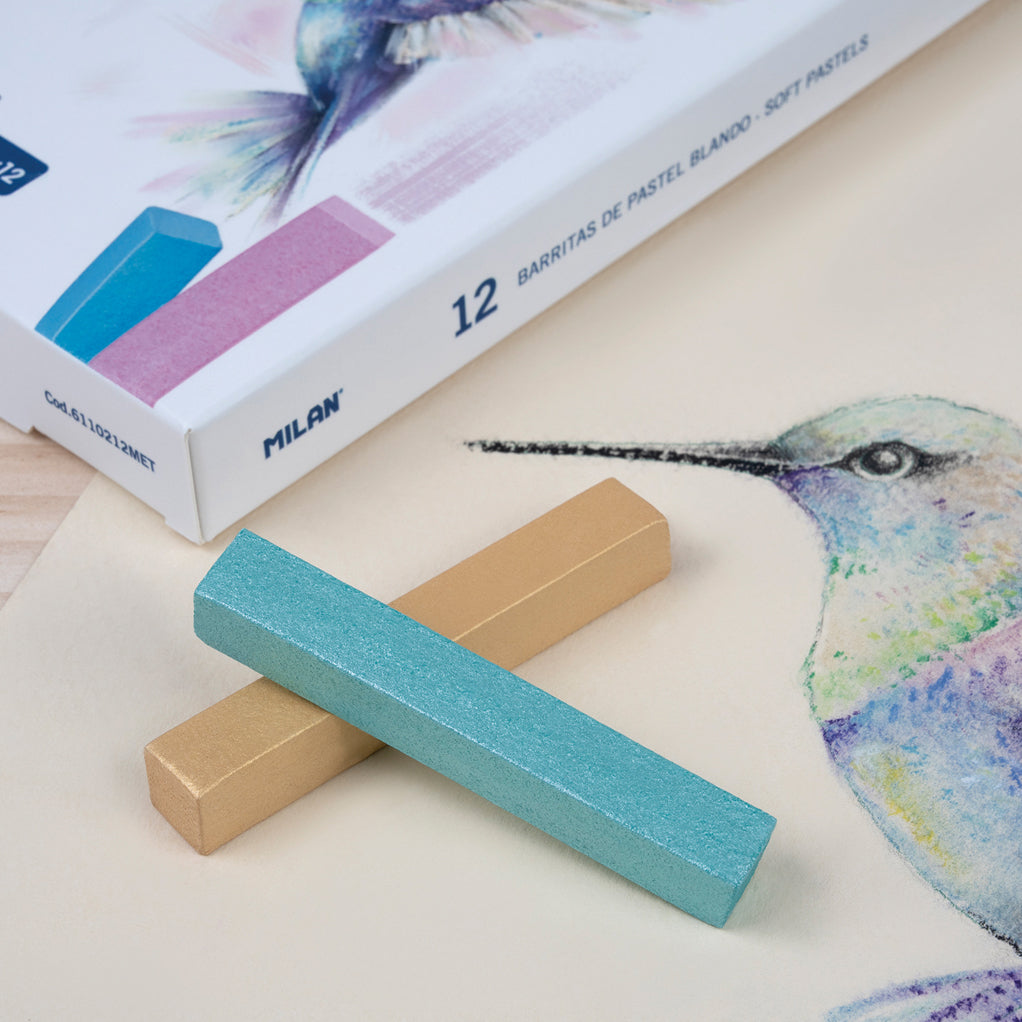 Milan Metallic Colours Soft Pastels, 24's Pack | Milan — Discount Office