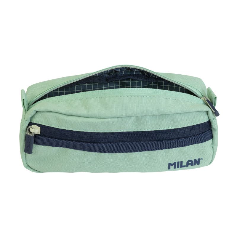 Milan Pencil Case Rectangular 2 Zip 1918 Series Green | Milan ...