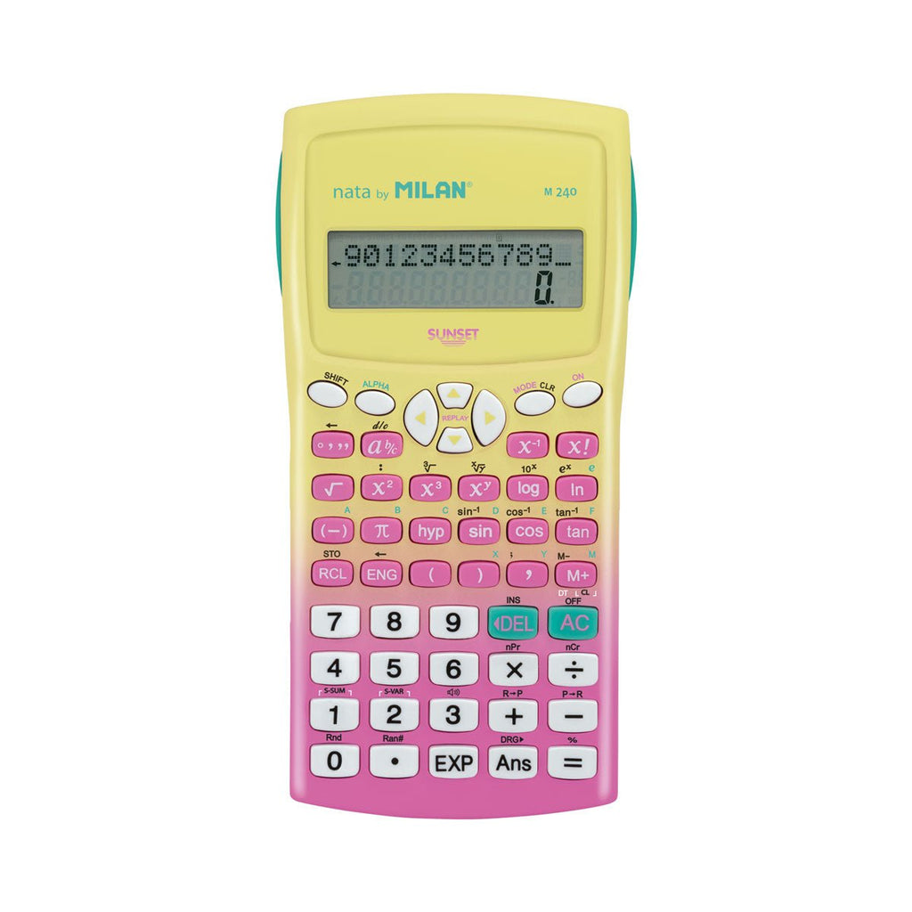 Milan Scientific Calculator Sunset Pink Yellow (NZQA Approved ...