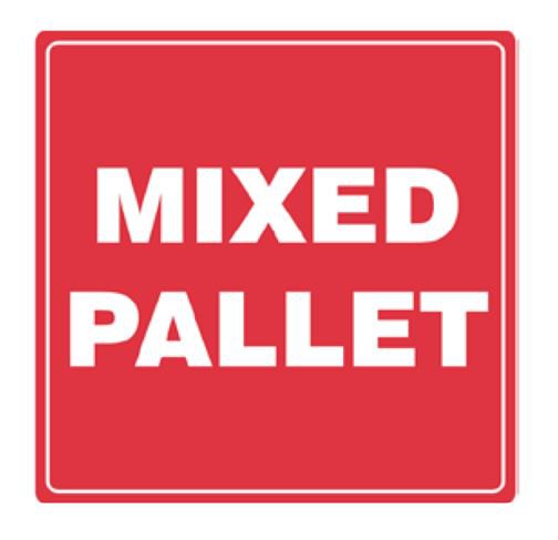 MIXED PALLET Printed Permanent Adhesive Label 99mm x 99mm x 500 Labels ...