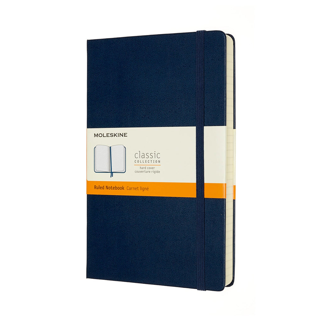 Moleskine Classic Notebook, 130mm x 210mm Large Size Expanded, Hard Co ...