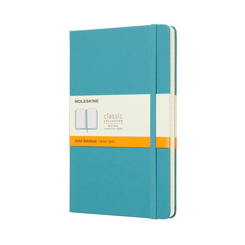 Moleskine Classic Notebook, 130mm x 210mm Large Size, Ruled, Hard Cove ...