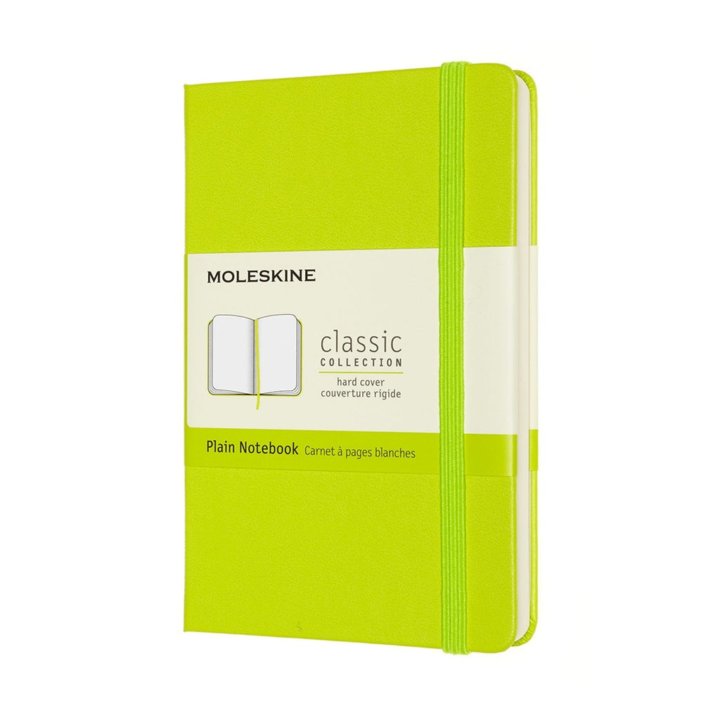 Moleskine Notebook, 90mm x 140mm Pocket Size, Hard Cover, Plain, Lemon ...