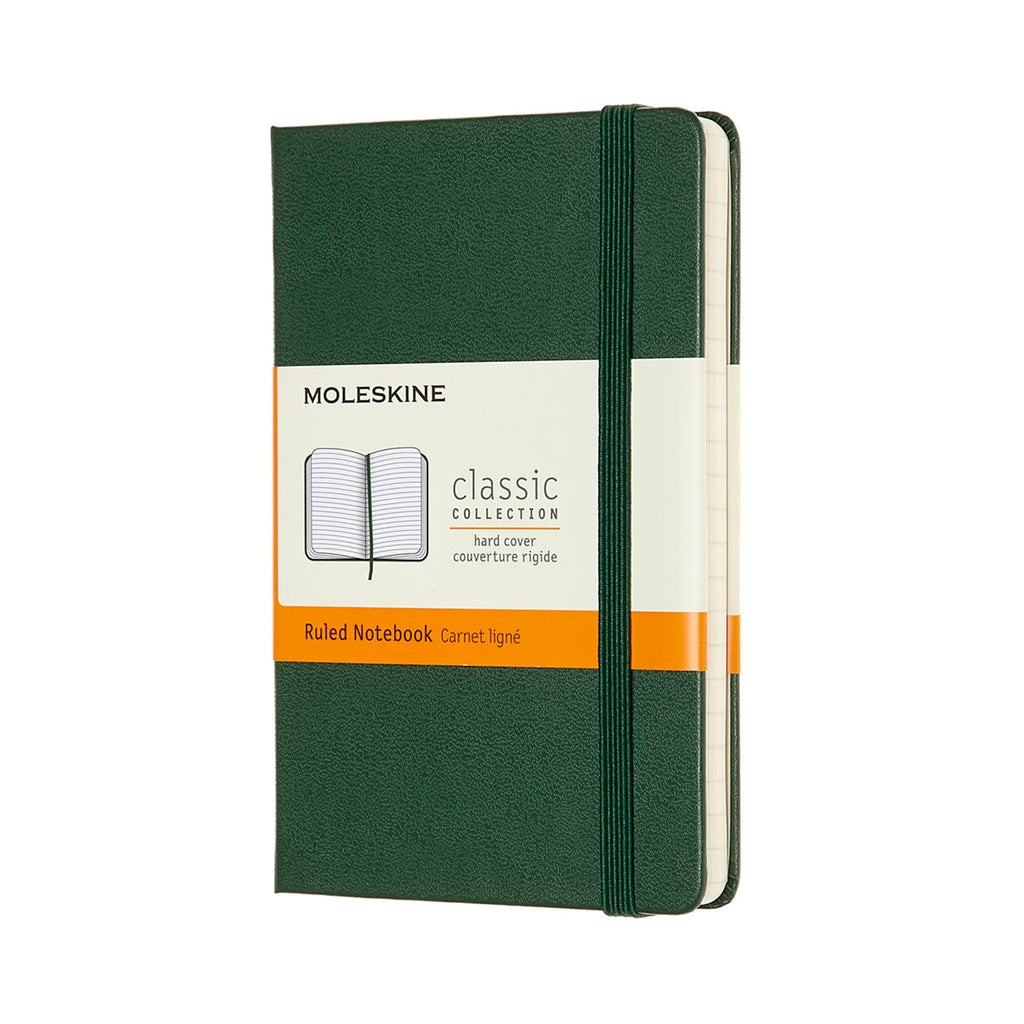 Moleskine Notebook, 90mm x 140mm Pocket Size, Hard Cover, Ruled Myrtle ...