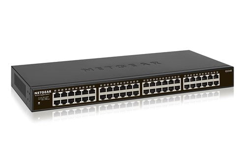 Netgear GS348 Switch, Soho 48-Port Gigabit Ethernet Rackmount Unmanage ...