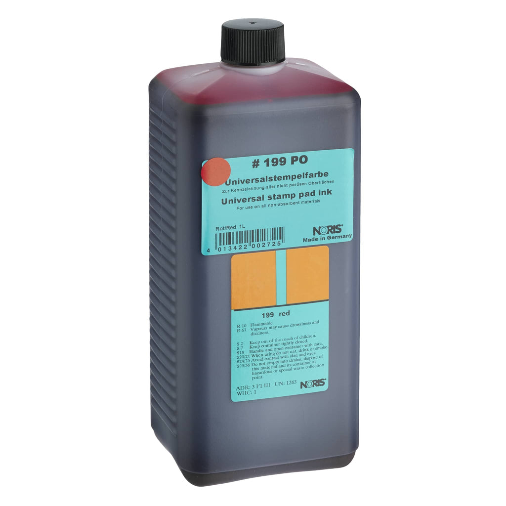 Noris #199 Universal Pad Ink 1 Litre Red | Desktop Essentials ...