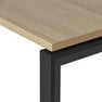 Novah Meeting Table 1800mm x 900mm - Black Frame / Autumn Oak Top ...