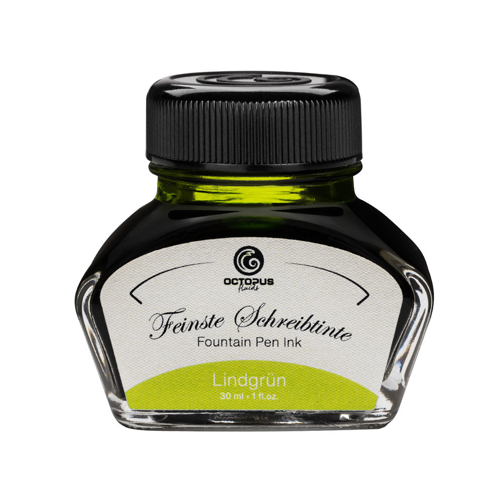 Octopus Fluids Fountain Pen Ink Lime Green (Lindgrun) 30ml | Fountain ...