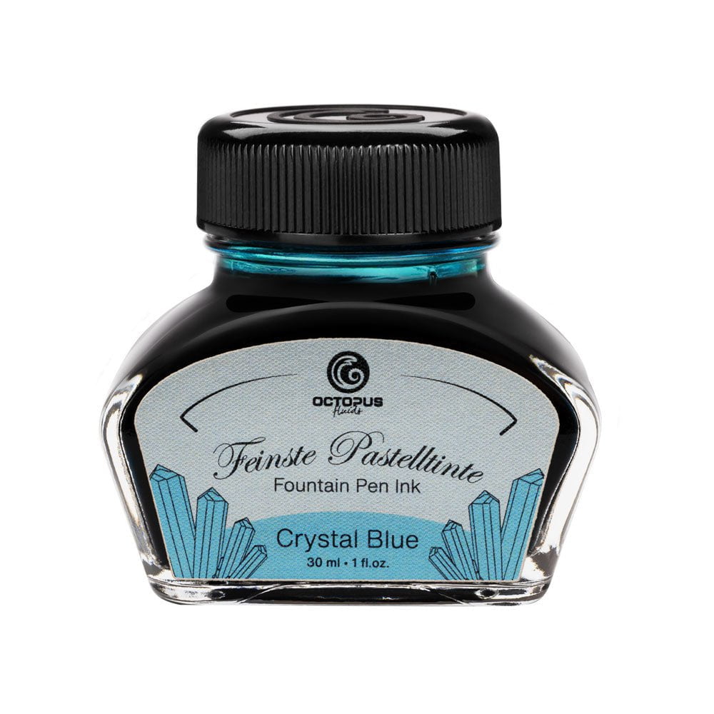 Octopus Fluids Fountain Pen Ink Pastel Crystal Blue 30ml | Fountain Pen ...