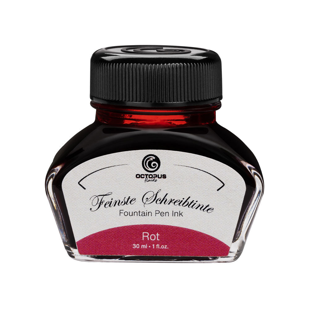 Octopus Fluids Fountain Pen Ink Red (Rot) 30ml | Fountain Pen Inks ...