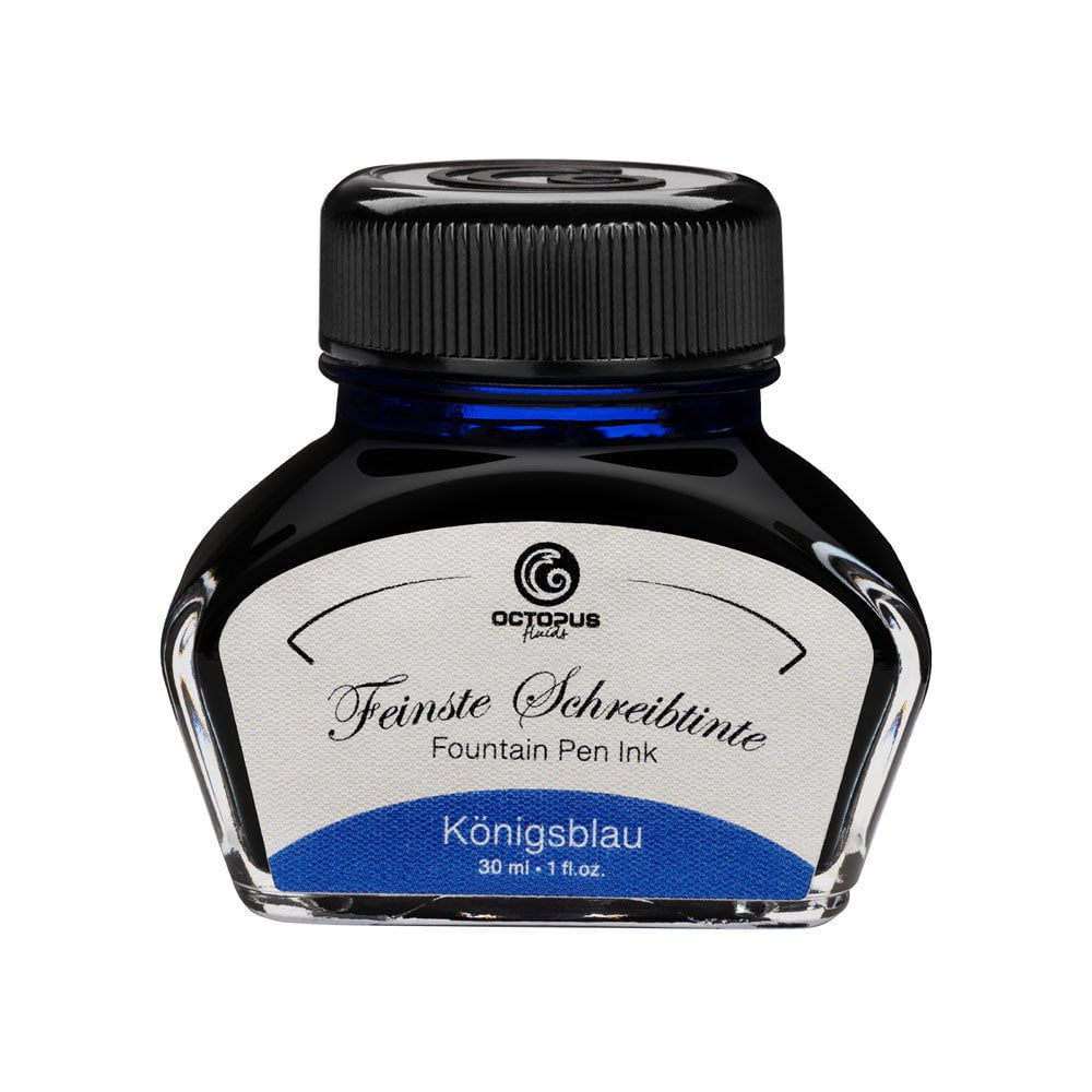 Octopus Fluids Fountain Pen Ink Royal Blue (Konigsblau) 30ml | Fountain ...