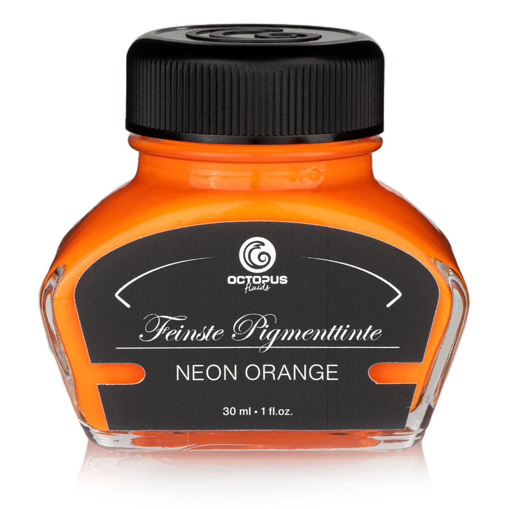 Octopus Fluids Highlighter Ink Fluorescent Neon Orange 30ml | Fountain ...