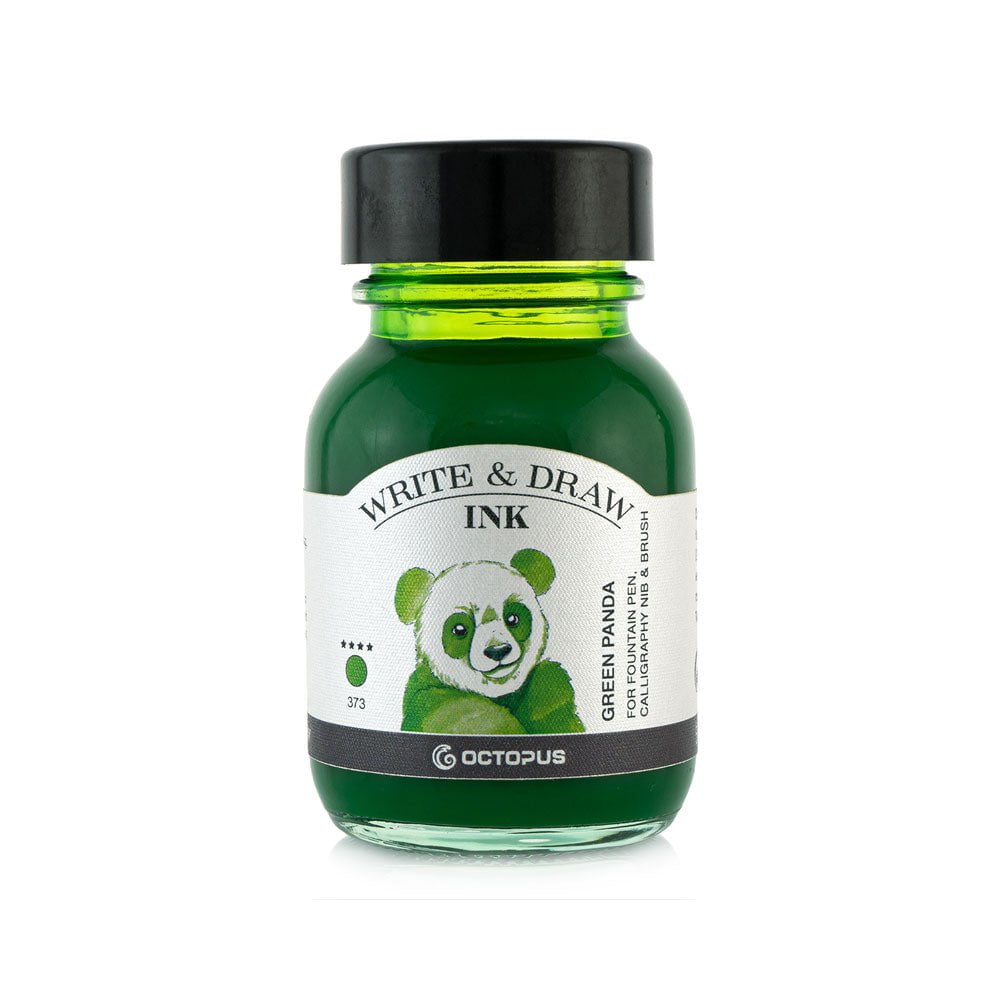 Octopus Fluids Write and Draw Ink 373 Green Panda 50ml | Fountain Pen ...