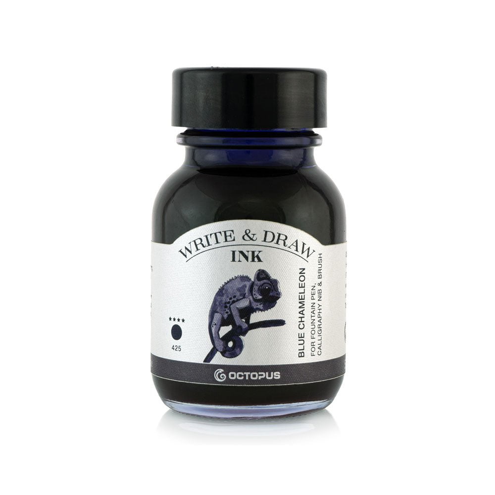 Octopus Fluids Write and Draw Ink 425 Blue Chameleon 50ml | Fountain ...